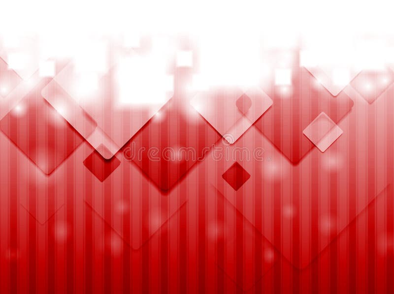Bright Red Hi-tech Background Stock Vector - Illustration of shape ...