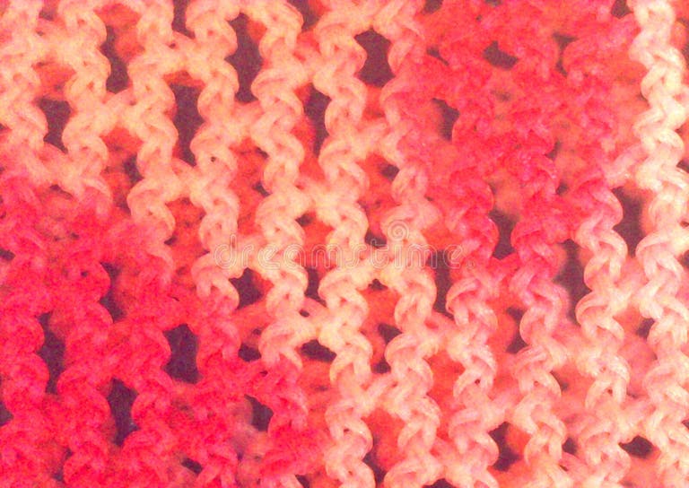 Bright Red Knitting Yarn, Pattern, Fragment of Fabric, Textile. Image ...