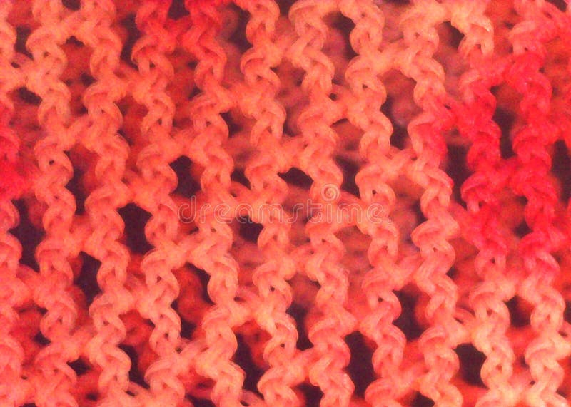 Bright Red Knitting Yarn, Pattern, Fragment of Fabric, Textile. Image ...