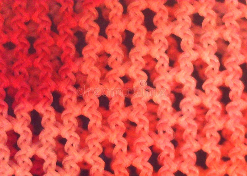 Bright Red Knitting Yarn, Pattern, Fragment of Fabric, Textile. Image ...