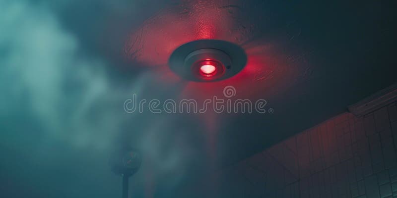 A Bright Red Light Shines in the Dark. Perfect for Adding a Pop of ...