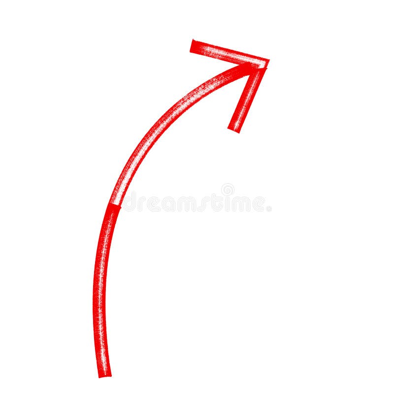 Bright Red Marker Arrow Pointing Right Direction. Red Png Arrow ...