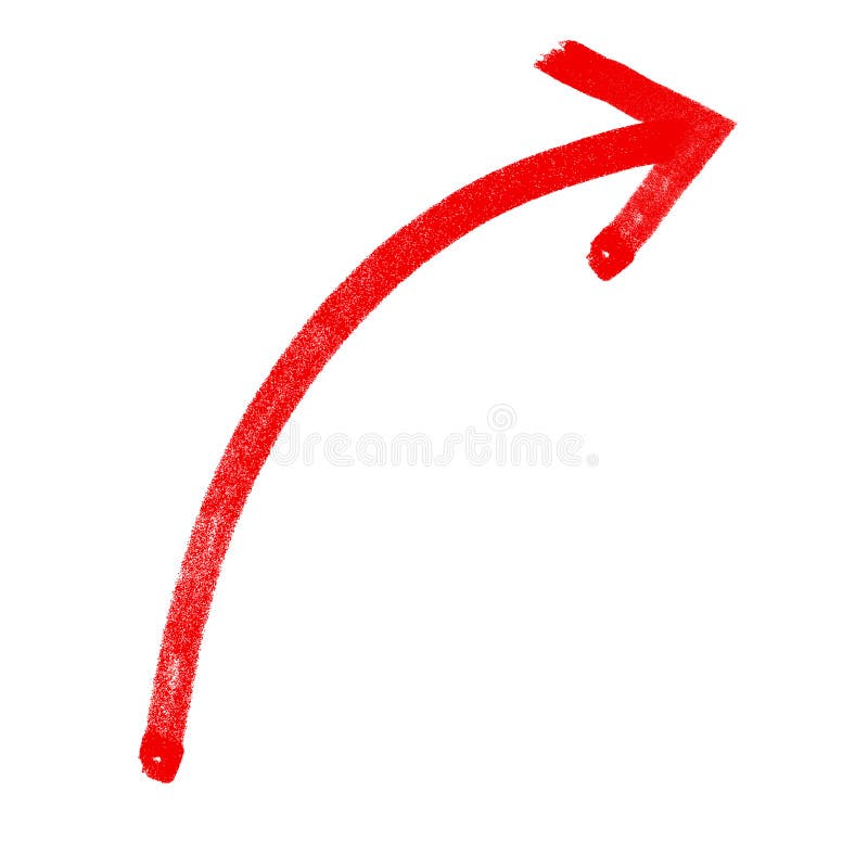 Bright Red Marker Arrow Pointing Right Direction. Red Png Arrow ...