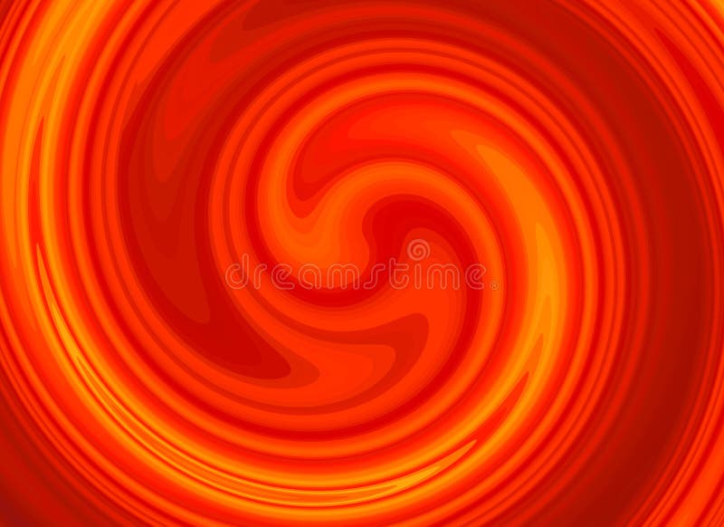 Bright Red and Orange Background with a Curl Pattern Stock Illustration ...