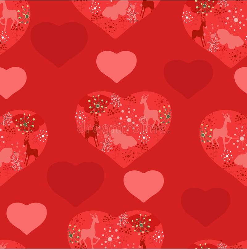 Bright red pattern stock vector. Illustration of flora - 43468035