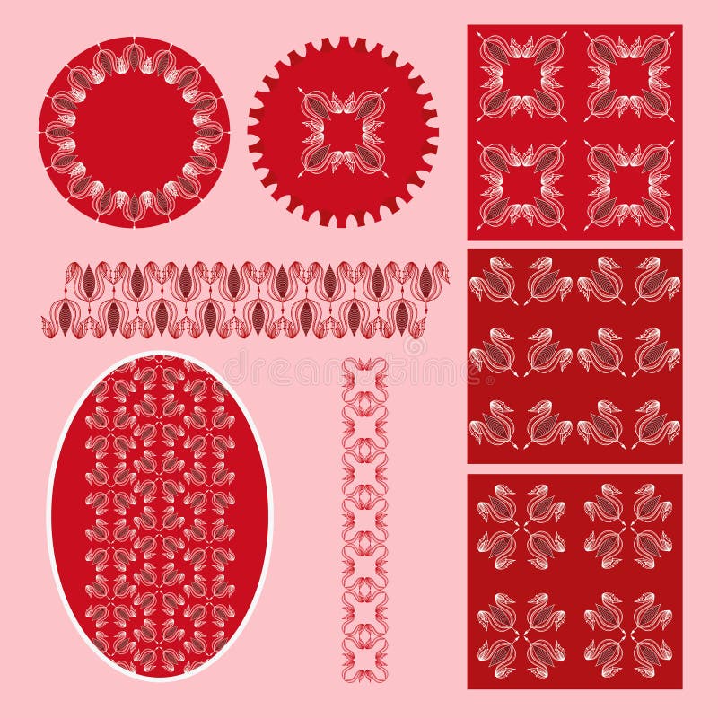 Bright red pattern stock vector. Illustration of design - 44701161