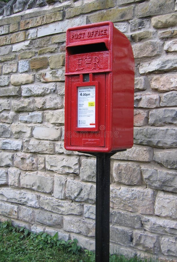 British red post box stock photo. Image of great, traditional - 8744