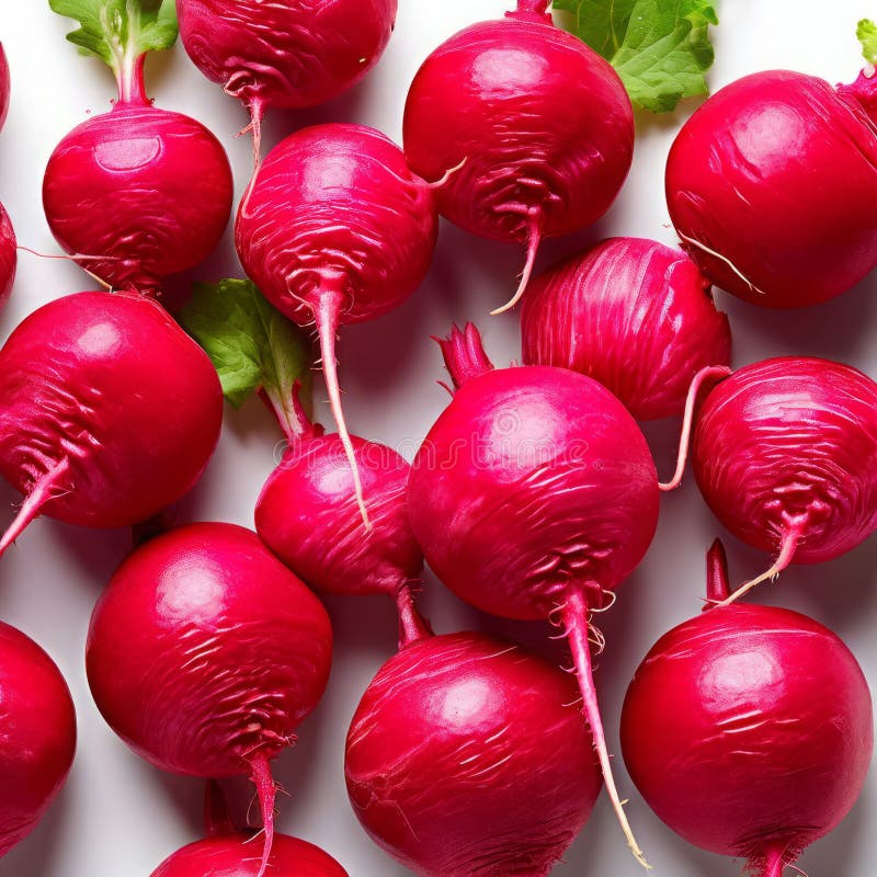 Bright Red Radishes Placed in a Geometric Formation for a Visua Stock ...