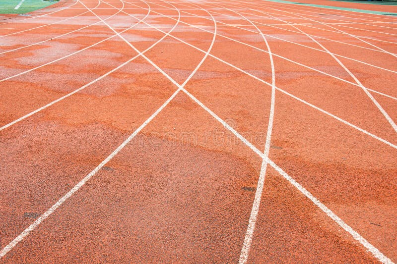 Bright Red Runway Interweaves the Straight White Trajectory with the ...