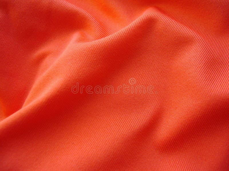 Bright Red, Scarlet Knitted Fabric with a Crescent Plan. Red Fabric ...