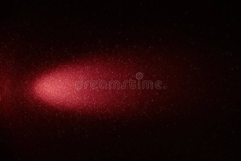 Bright Red Short Beam of Light on a Dark Background Stock Image - Image ...