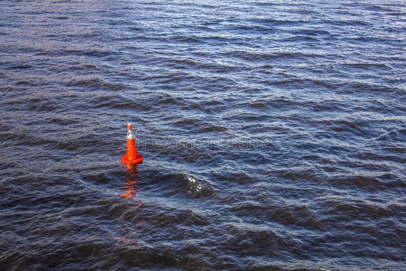 Signal buoy in the sea. stock image. Image of safe, point - 94483943