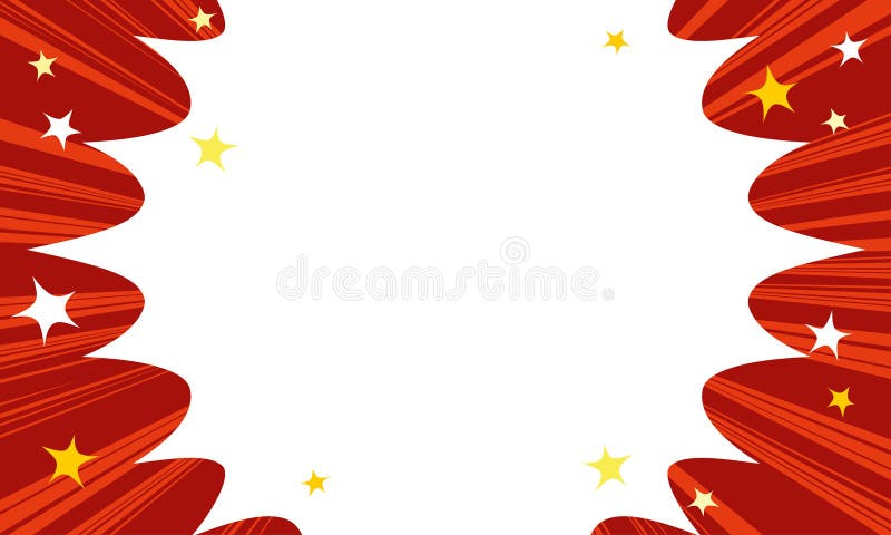 Bright Red Starburst with White Centre Exploding with Yellow Cartoon ...