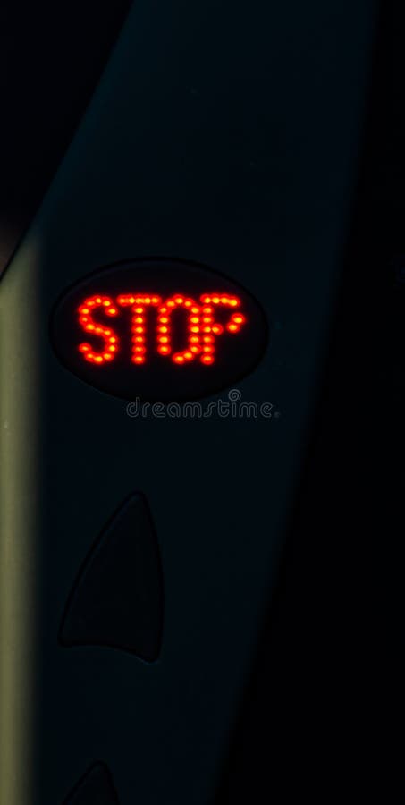Bright Stop Sign on a Red Brick Background Stock Photo - Image of bolts ...