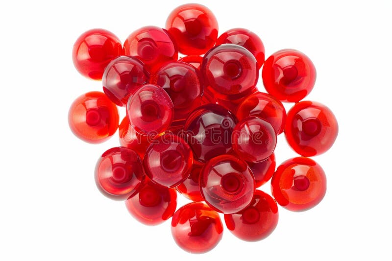 Bright Red Transparent Spheres Arranged in a Cluster. Conceptual Image ...