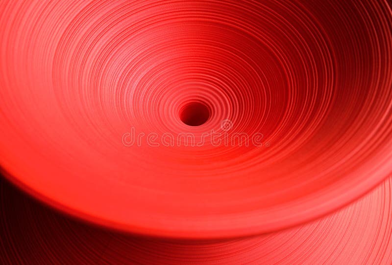 Bright Red Wrap Plastic Texture As Background. Stock Image - Image of ...