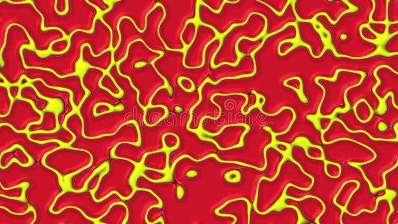 Bright Red and Yellow Abstract Pattern with Flowing, Organic Shapes ...