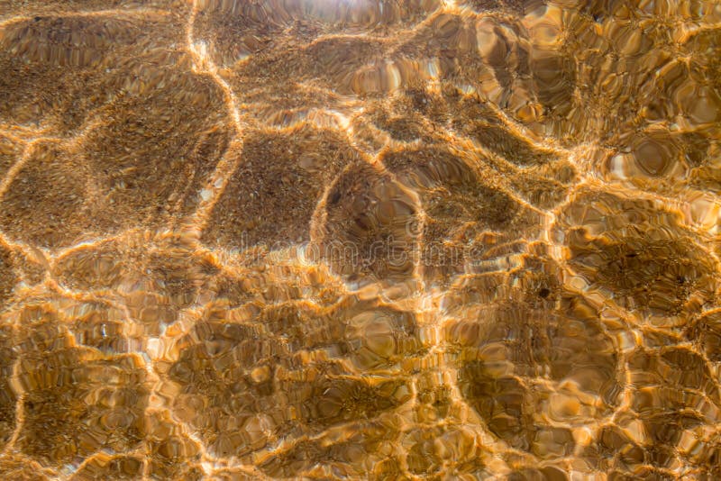 Reflections of Water Ripples on Lake Bottom Stock Image - Image of ...