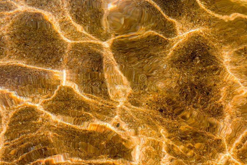 Reflections of Water Ripples on Lake Bottom Stock Photo - Image of ...