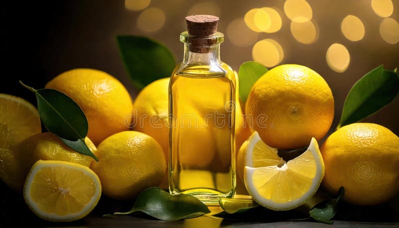 A Bright and Refreshing Image of Lemons and Their Extract, Showcasing ...