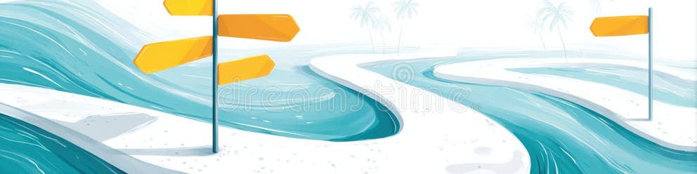 Bright Road Map Illustration Highlighting Future Planning and Goal ...