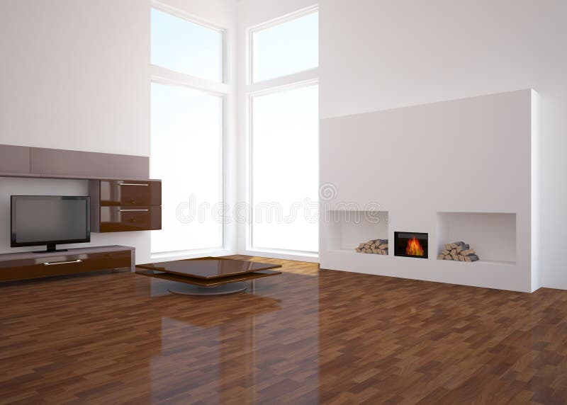 Bright room stock illustration. Illustration of interior - 12881409