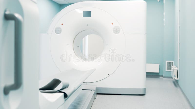 Bright Room with Modern MRI Machine Stock Photo - Image of examination ...