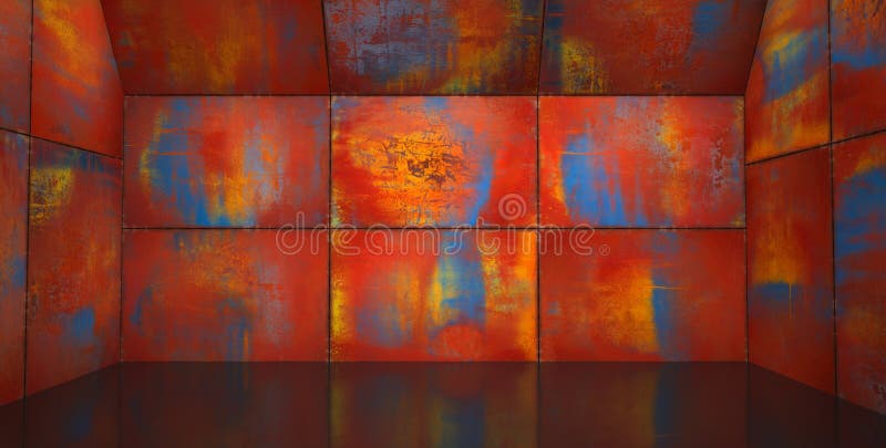 Metal room stock illustration. Illustration of grunge - 7958284