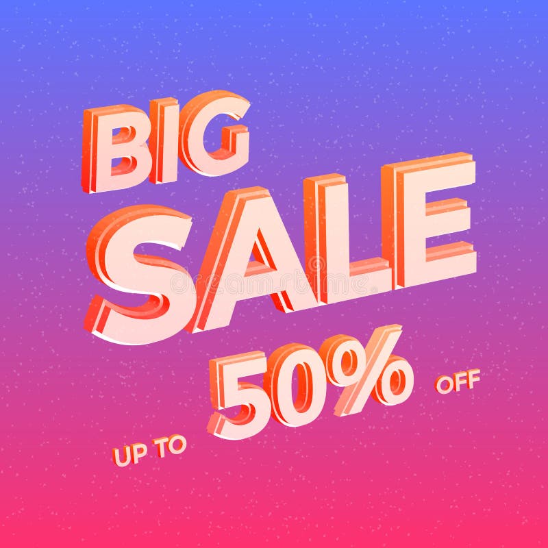 Bright Sale Vector Banner, Colorful Advertisement Background Stock ...