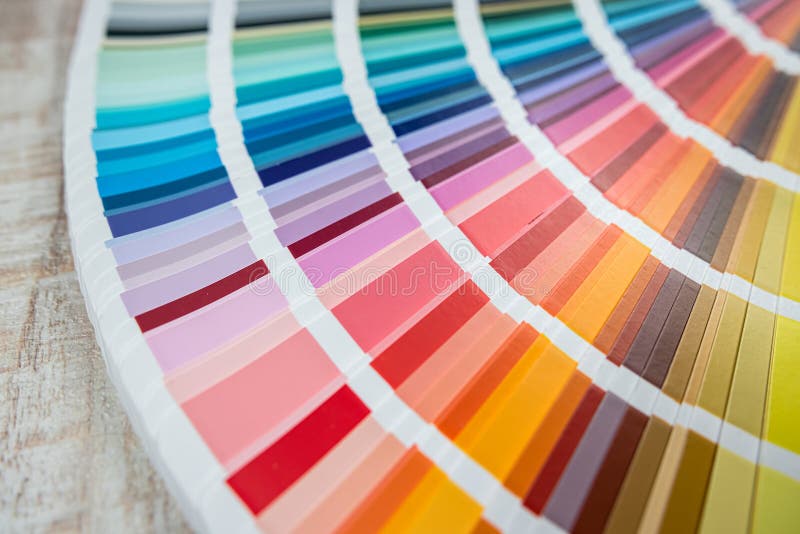 Bright Samples of Color Palette Stock Photo - Image of chart, choice ...