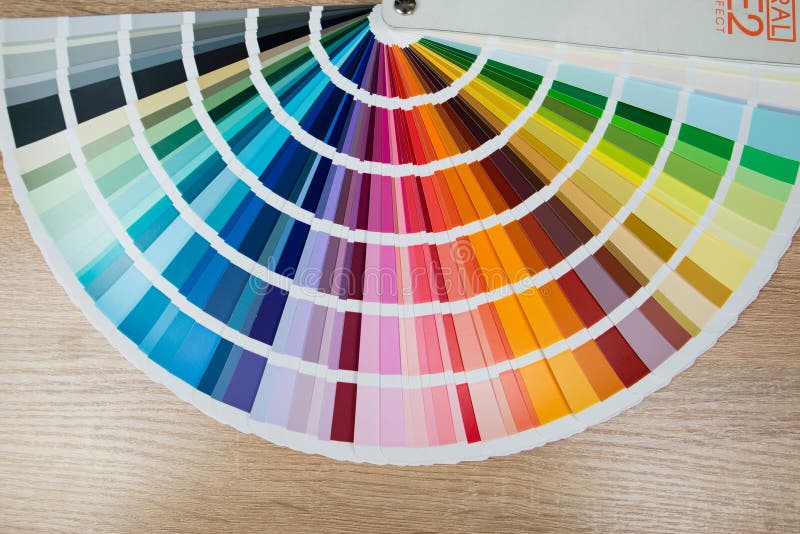 Bright Samples of Color Palette Stock Image - Image of colour, book ...