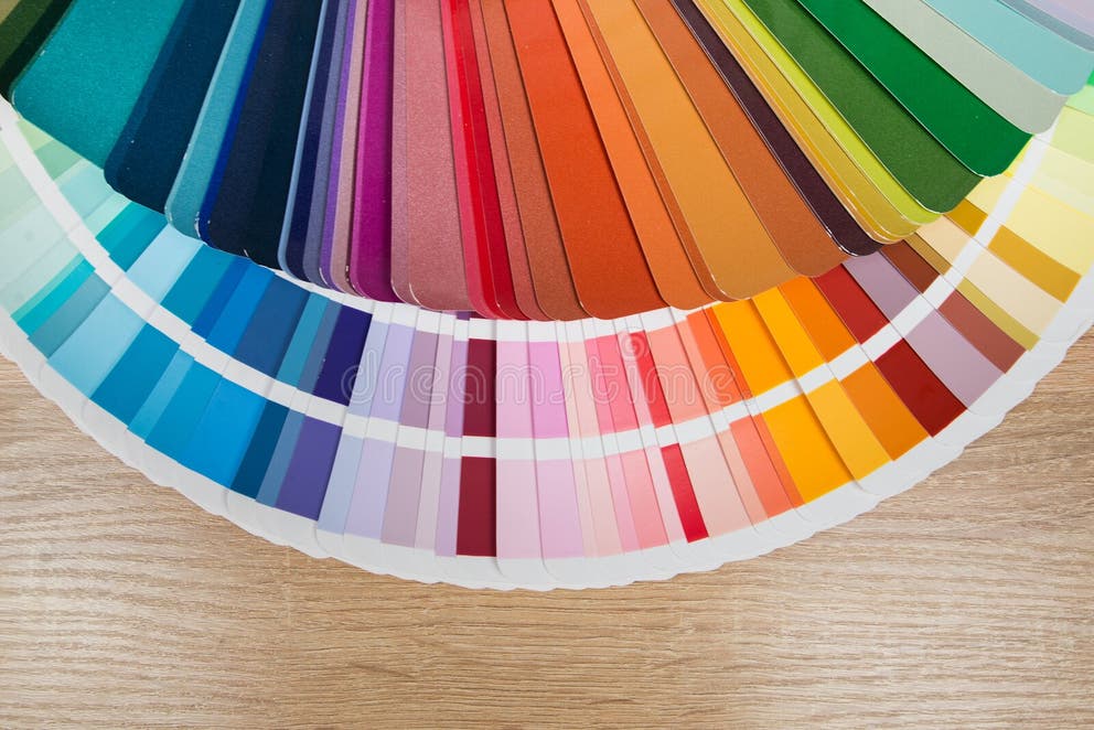 Bright Samples of Color Palette Stock Image - Image of creativity ...