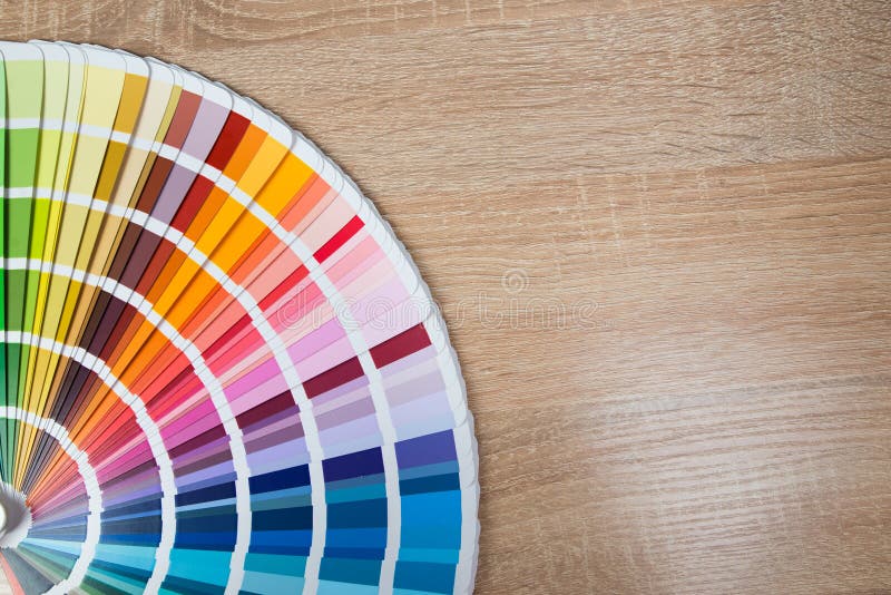 Bright Samples of Color Palette Stock Image - Image of colour, book ...