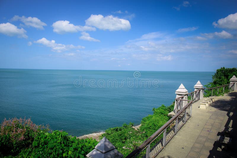 The Bright Sea at the Sea View Point at Chaweng, Koh Samui, Thai Stock ...