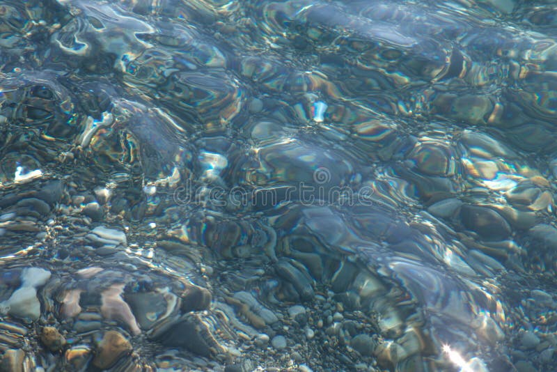 Bright Sea Water for Natural Background. Selective Focus Stock Image ...