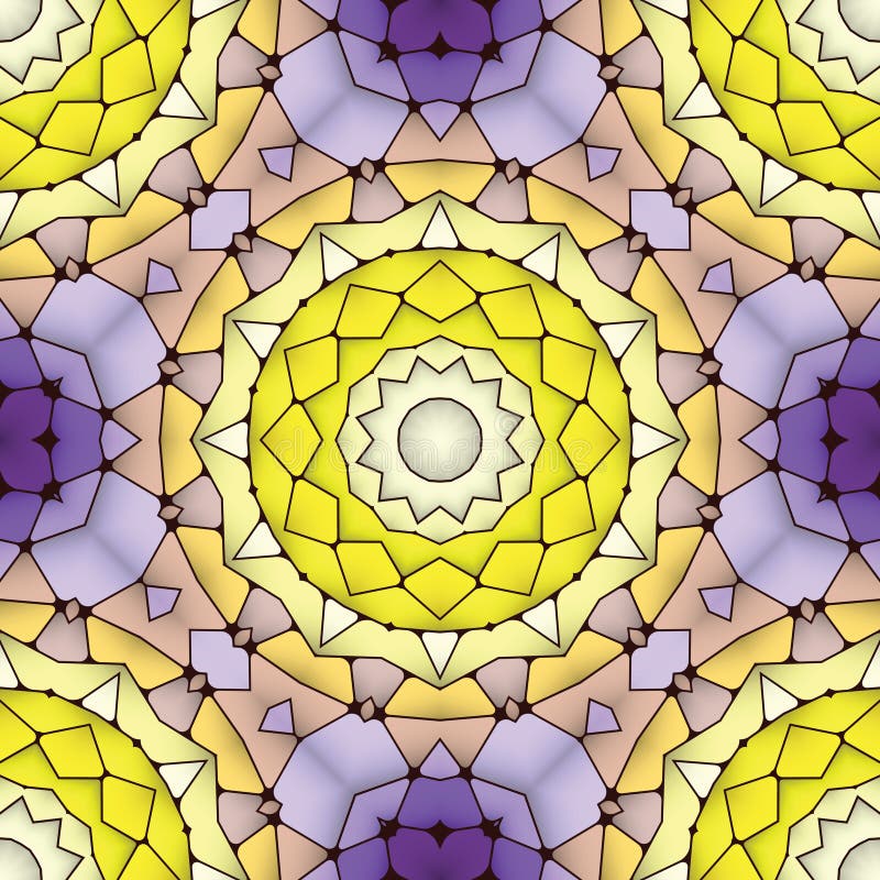 Bright Seamless Abstract Pattern, Mandala. Stock Vector - Illustration ...