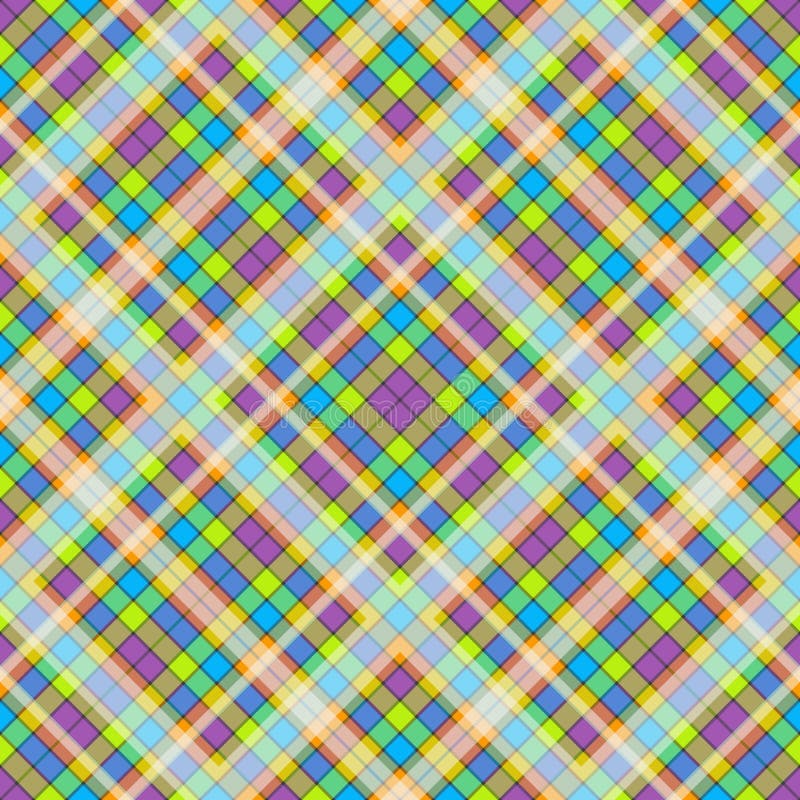 Seamless Diagonal Checkered Pattern Stock Vector - Illustration of ...