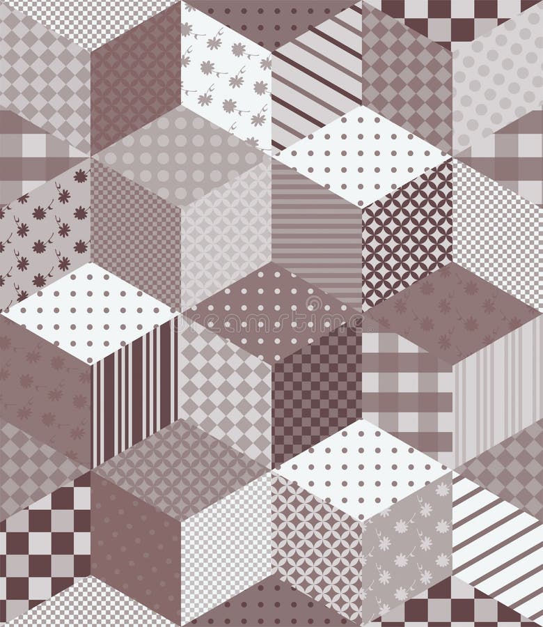 Elegant Seamless Patchwork Pattern. Print for Fabric, Textile ...