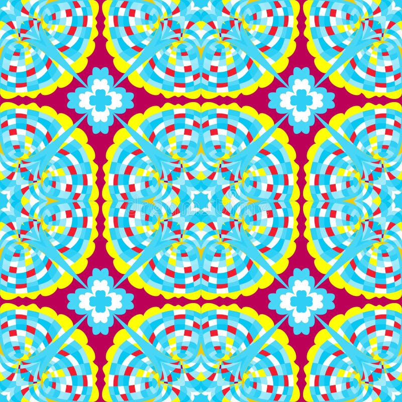 Bright Seamless Pattern Illustration Stock Illustration - Illustration ...