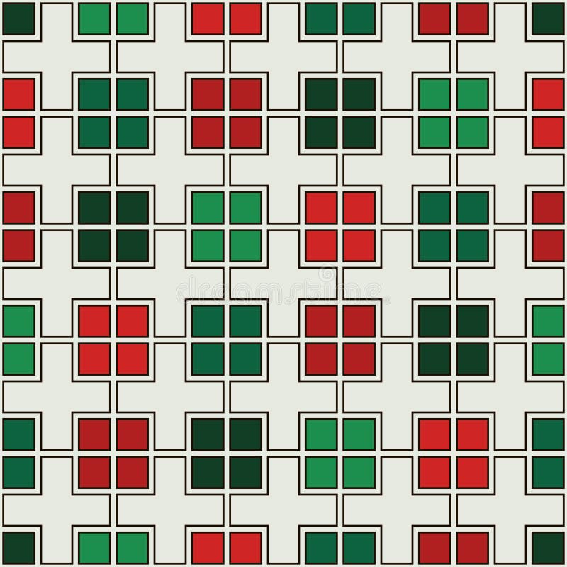 Bright Seamless Pattern with Simple Geometric Ornament. Repeated Square ...