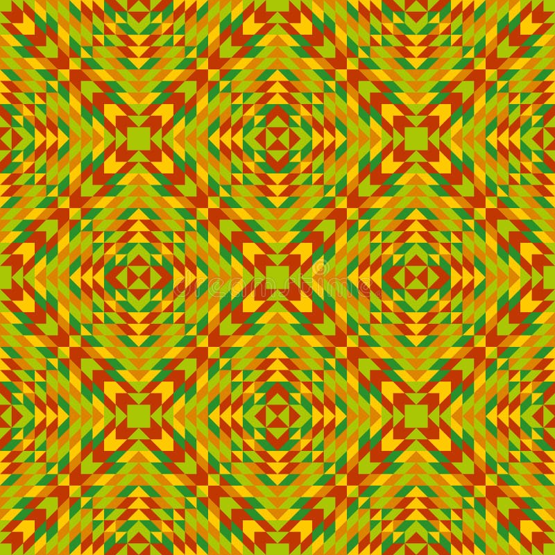 Bright Seamless Pixel Pattern in Mexican Style Stock Illustration ...