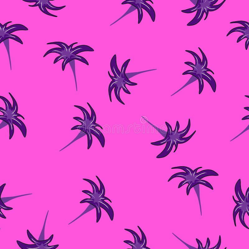 Bright Seamless Vector Pattern with Plants. Art Continuous Illustration ...