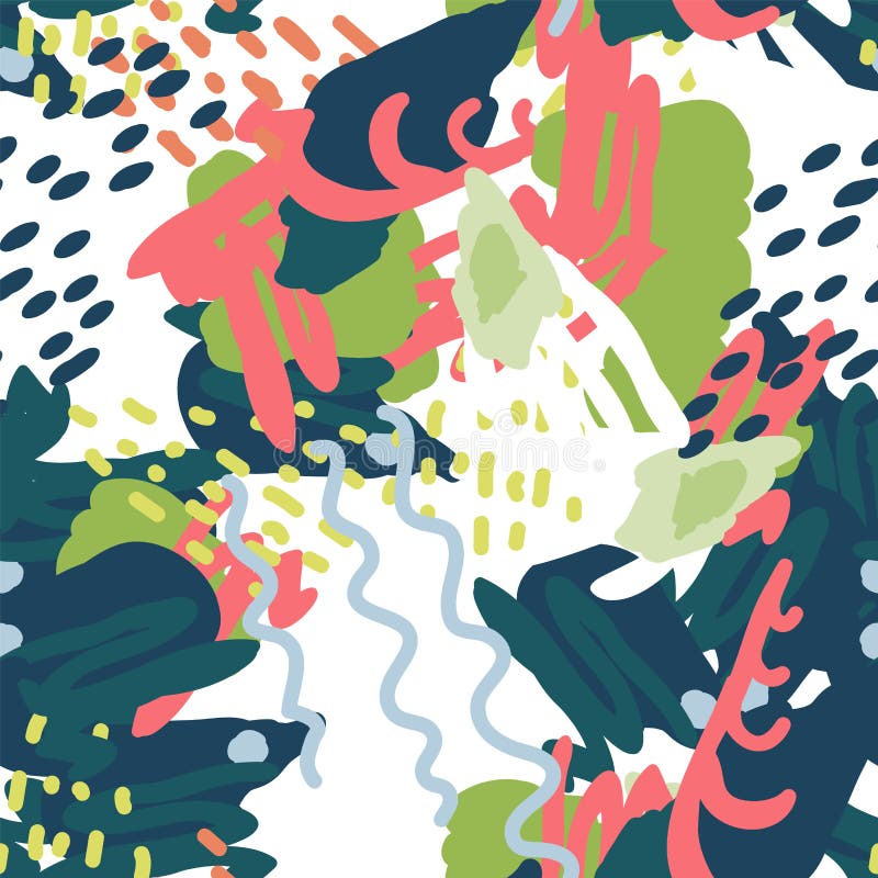 Bright Shape African Vector Seamless Pattern Stock Illustration ...