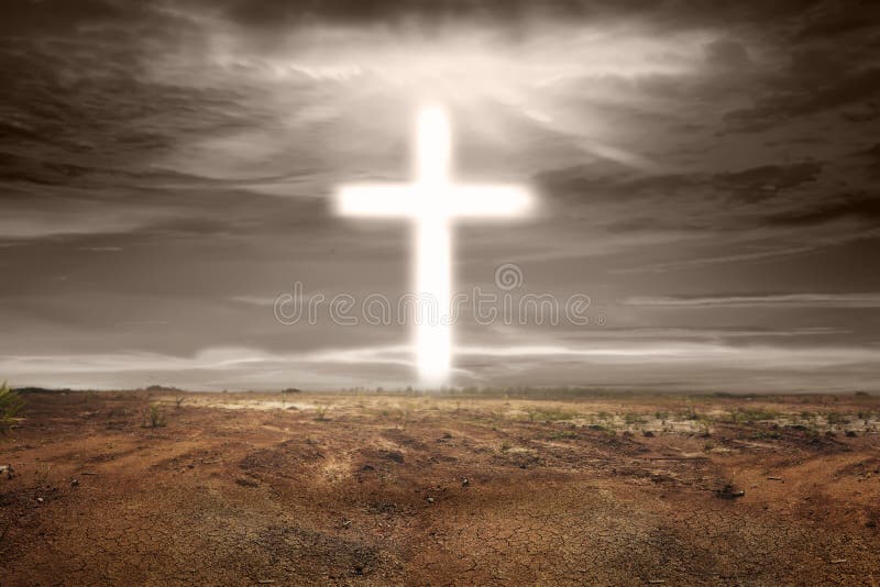 Bright Shaped Cross on the Sky Stock Photo - Image of cross, christian ...