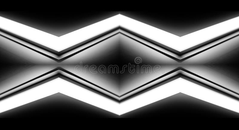 Bright X-shaped LED Light in the Dark Stock Illustration - Illustration ...