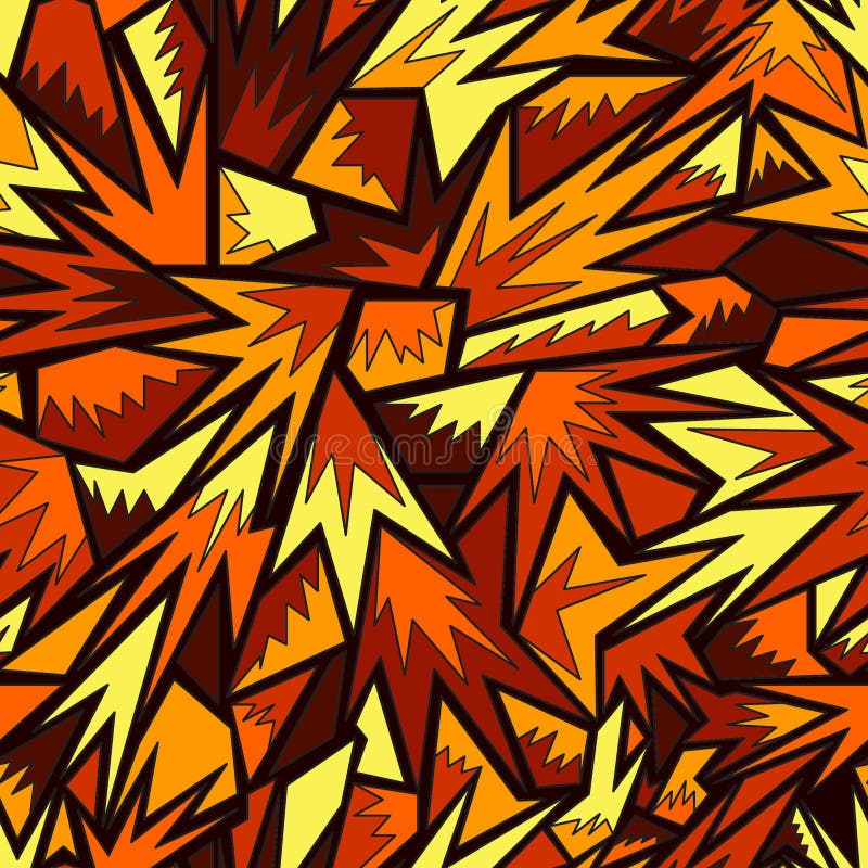 Bright Shards Seamless Pattern Stock Vector - Illustration of contour ...