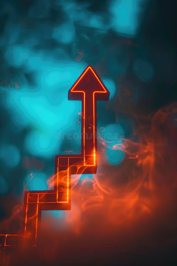 A Bright, Shining Arrow Rising Upwards from the Ground, Symbolizing ...