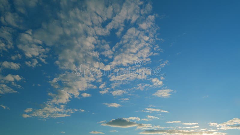 Bright Shining Rays Sun Rising Above Clouds. Sunset Sky Cloud ...