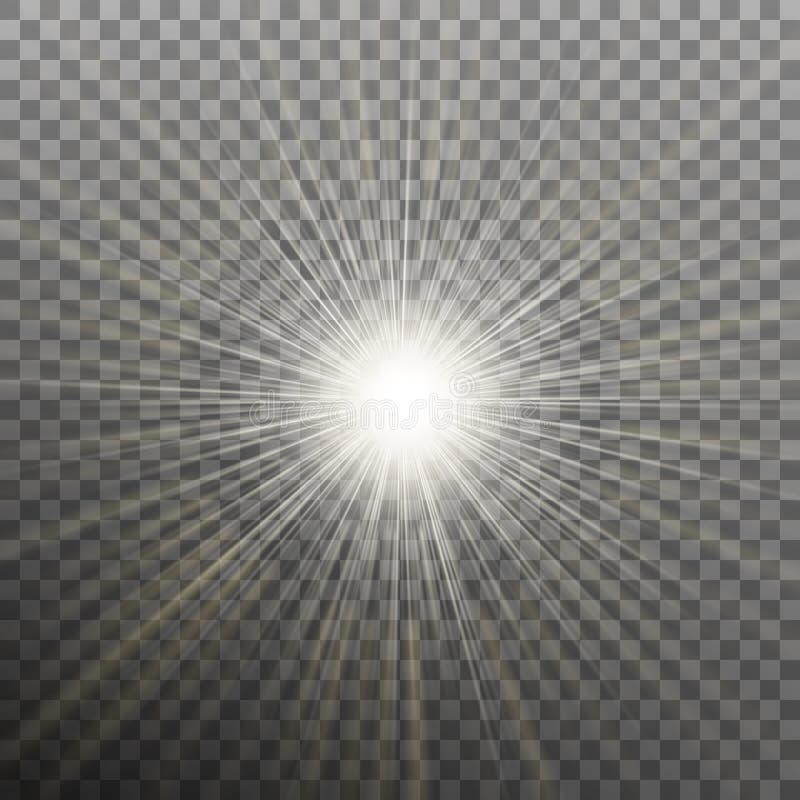 Bright Shining Star. Bursting Explosion. Transparent Effect. EPS 10 ...