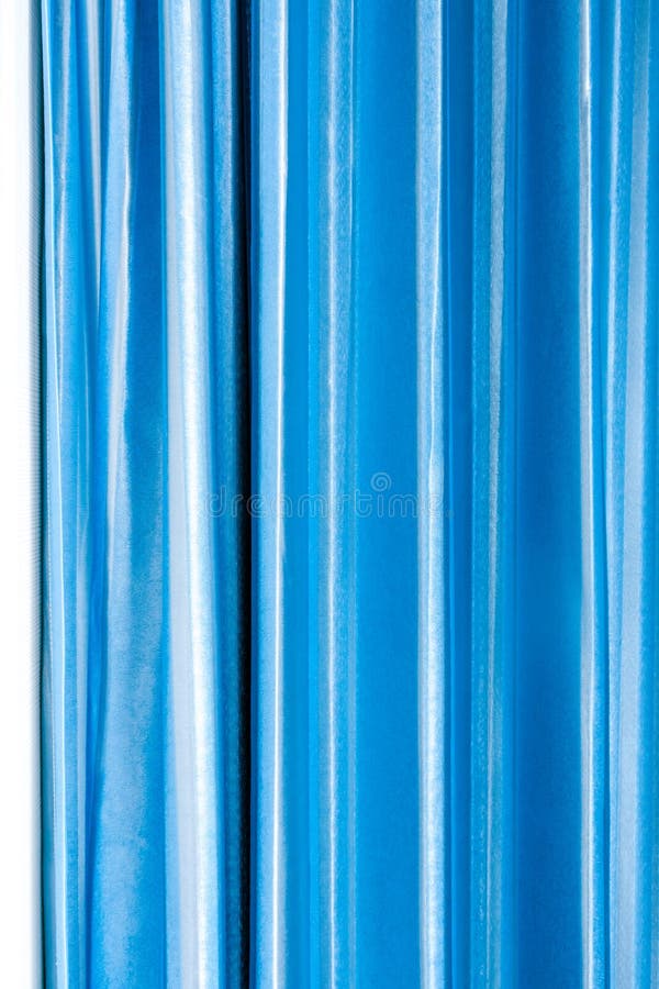 Bright and Shiny Blue of Curtain Stock Image - Image of theater, cloth ...